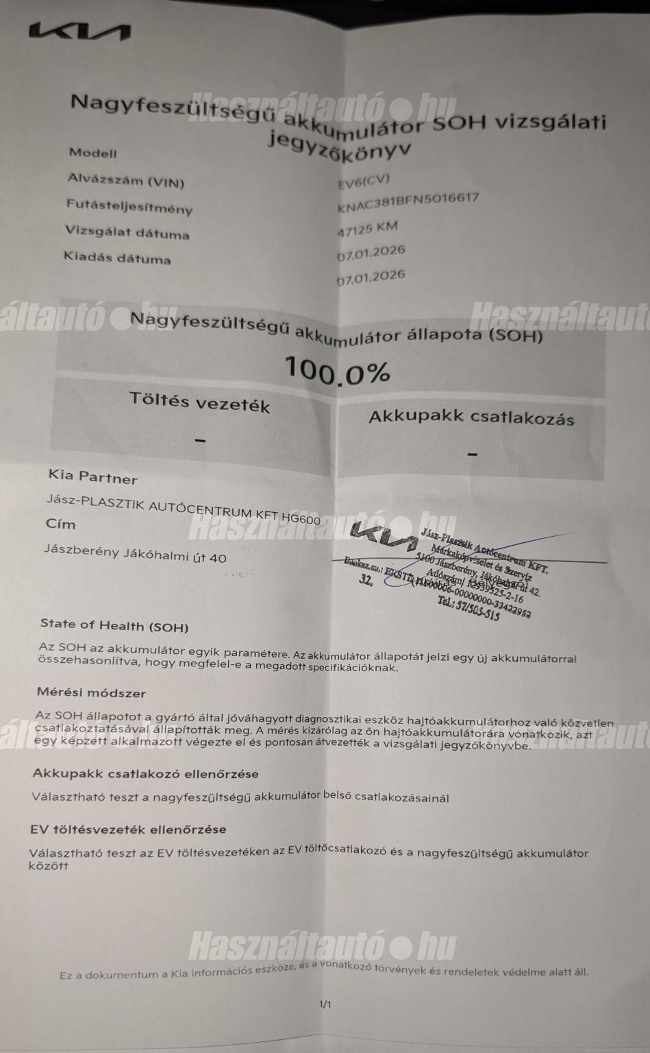 Eladó KIA EV6 Kombi (2022) | Használtauto.hu