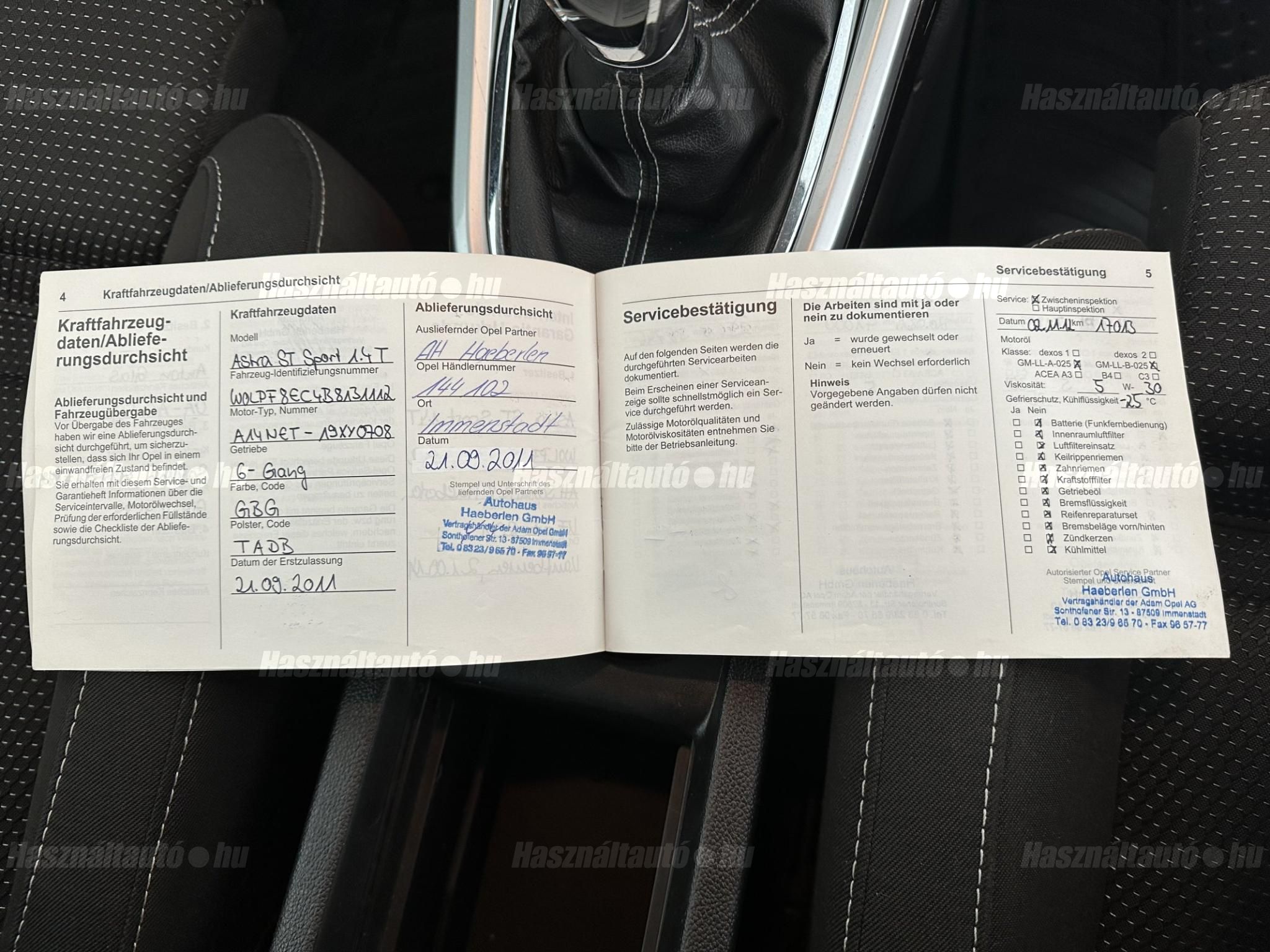 Eladó OPEL ASTRA J Kombi (2011) | Használtauto.hu