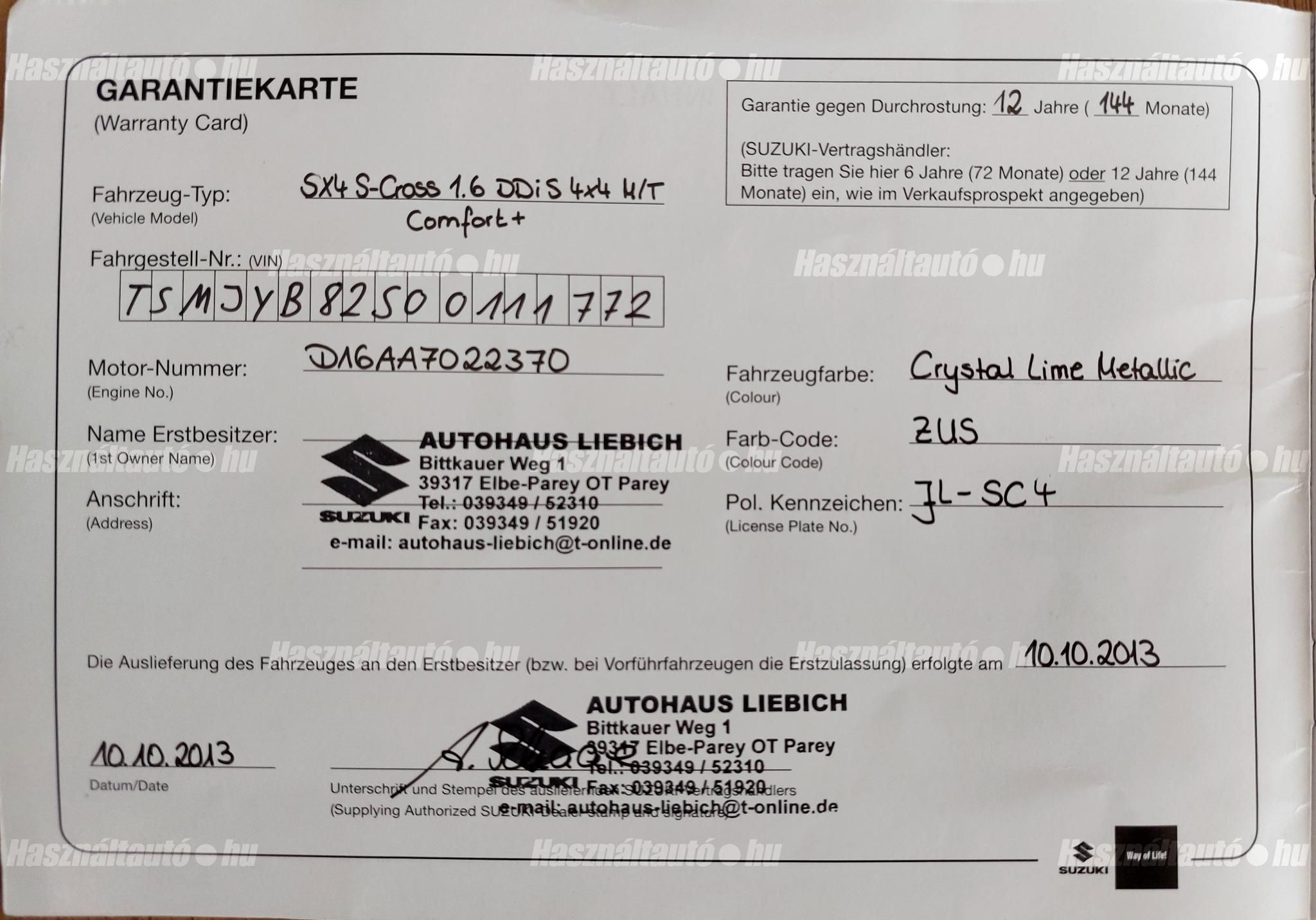 Eladó SUZUKI SX4 S-CROSS Városi terepjáró (crossover) (2013 ...