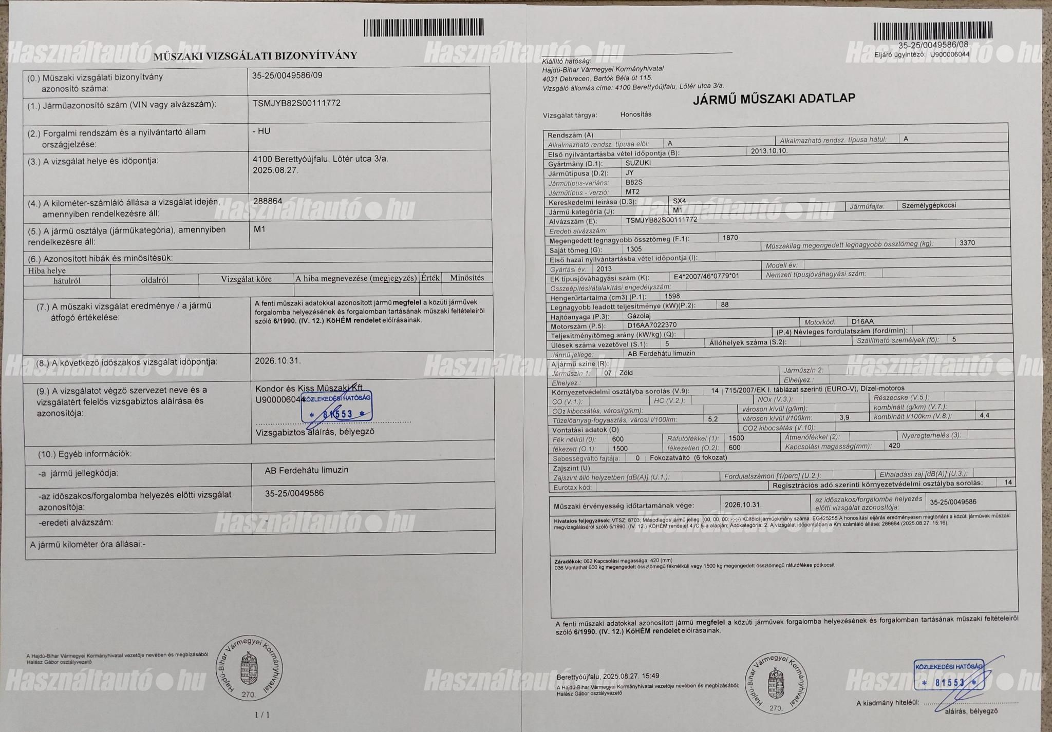 Eladó SUZUKI SX4 S-CROSS Városi terepjáró (crossover) (2013 ...