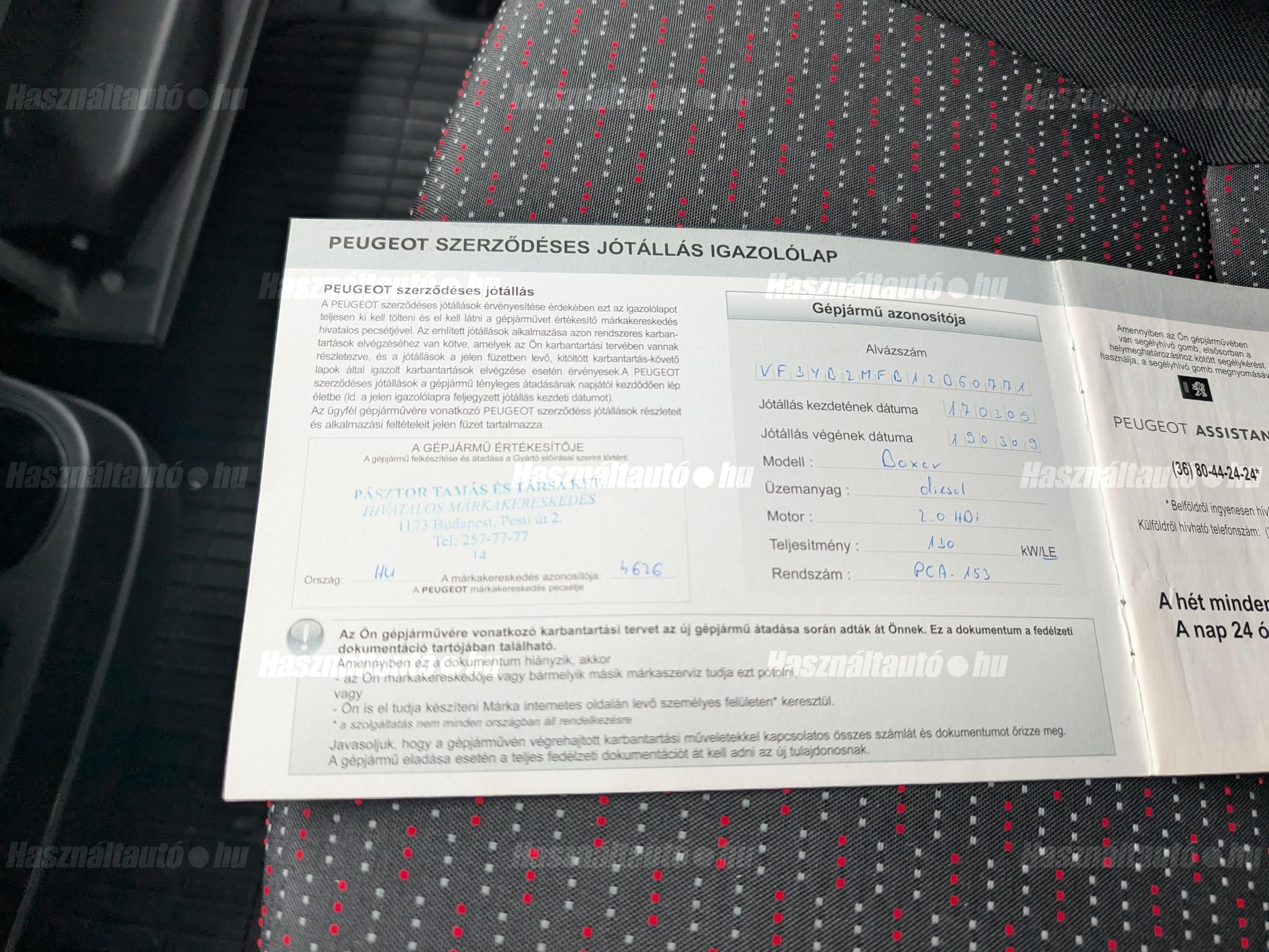 Eladó PEUGEOT BOXER Zárt (2017) | Használtauto.hu