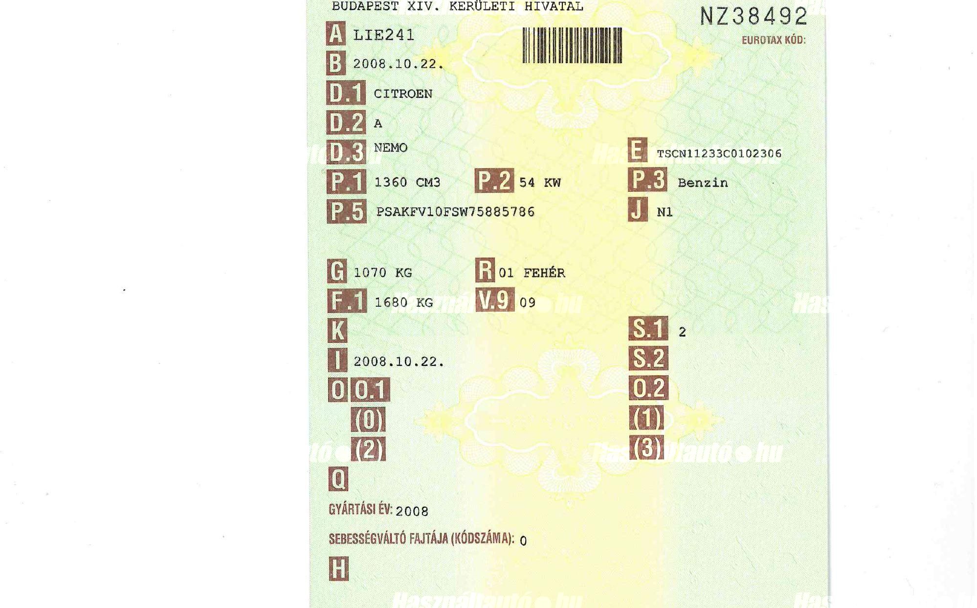 Eladó CITROEN NEMO Zárt (2008) | Használtauto.hu