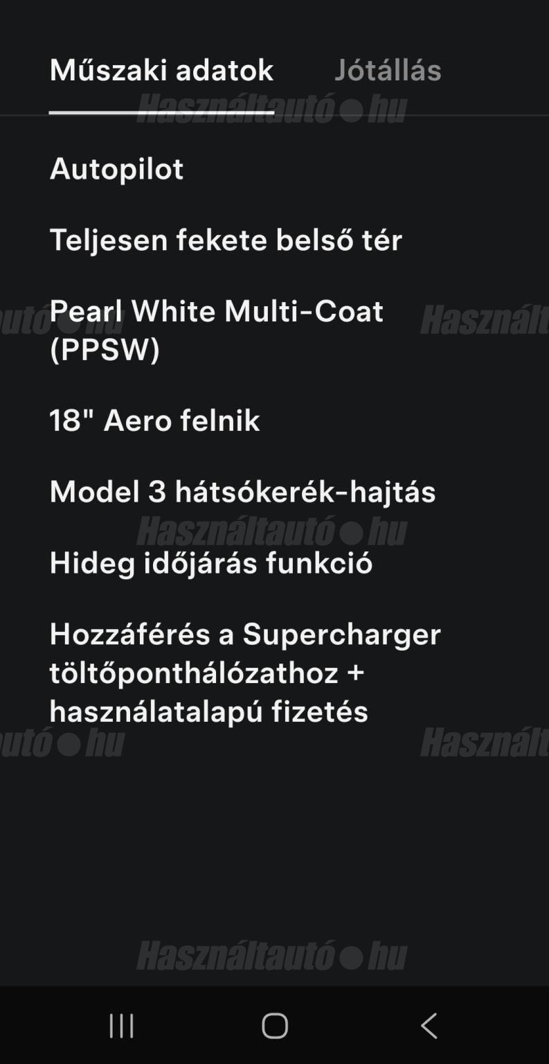 Eladó TESLA MODEL 3 Sedan (2023) | Használtautó.hu