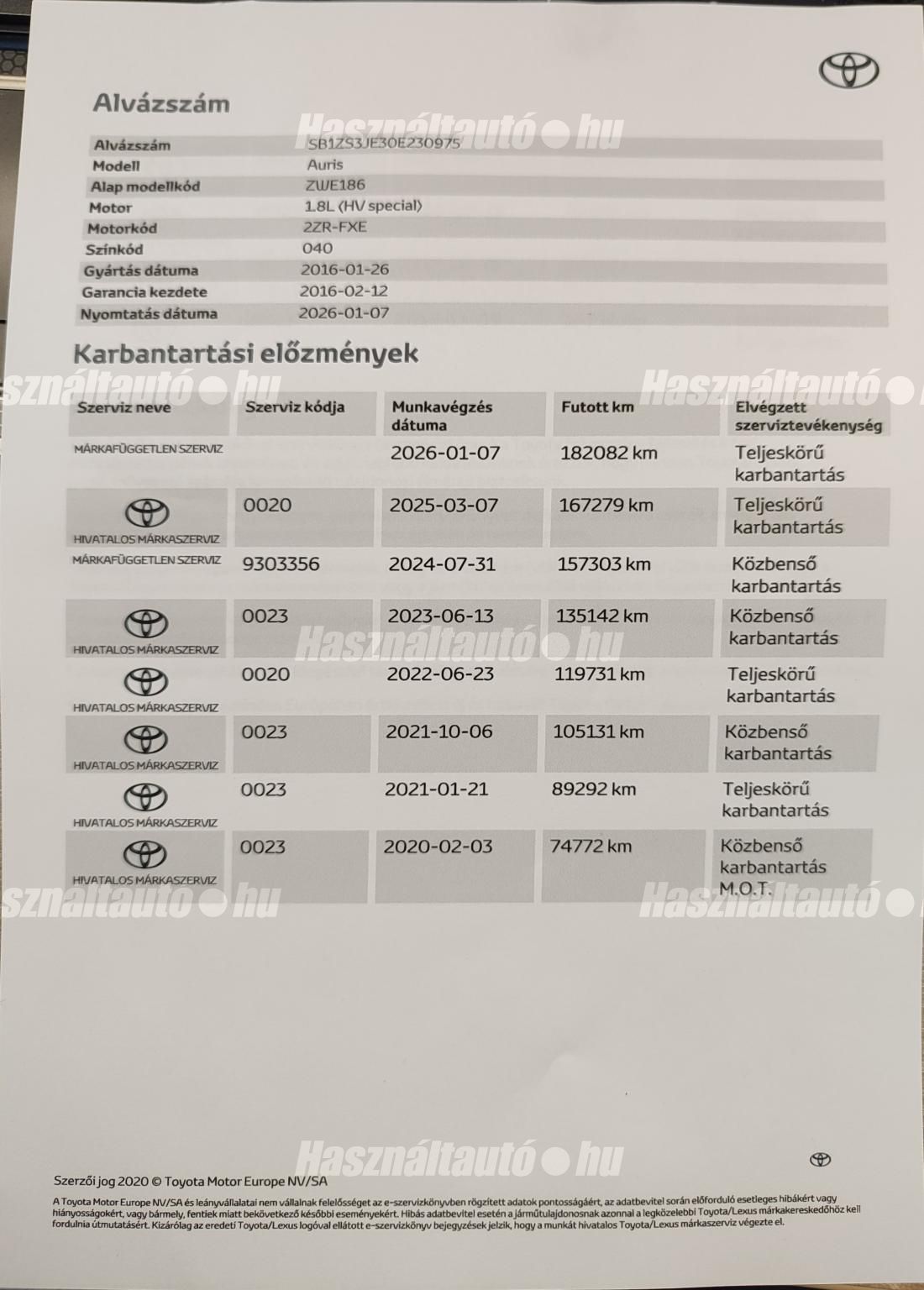 Eladó TOYOTA AURIS Kombi (2016) | Használtautó.hu