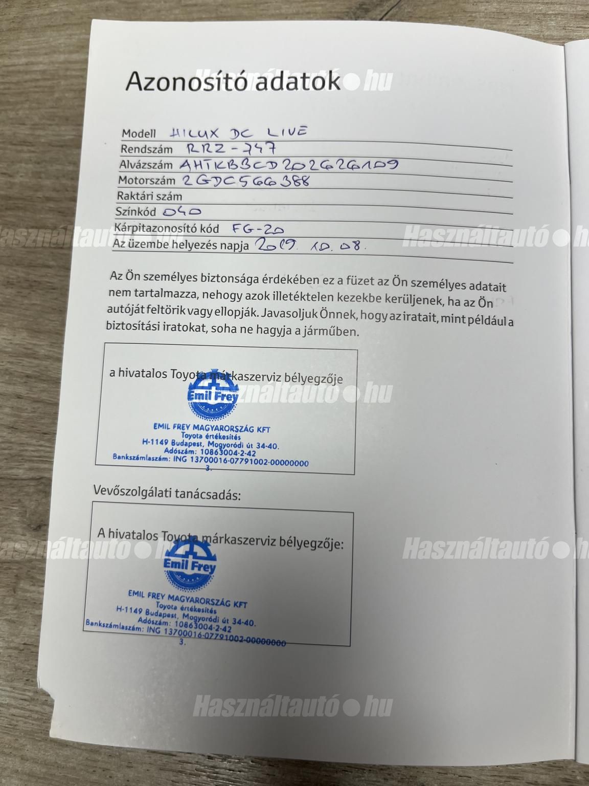 Eladó TOYOTA HILUX Alváz dupla kabinnal (2019) | Használtautó.hu